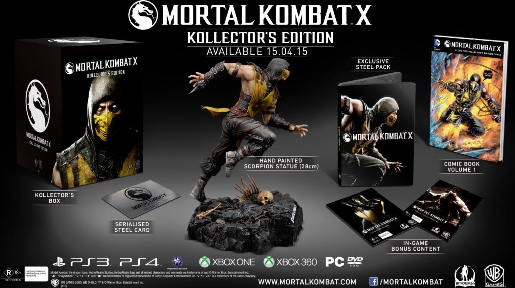 WB GAMES AUSTRALIA REVEALS MORTAL KOMBAT X PRODUCT LINEUP - Impulse Gamer