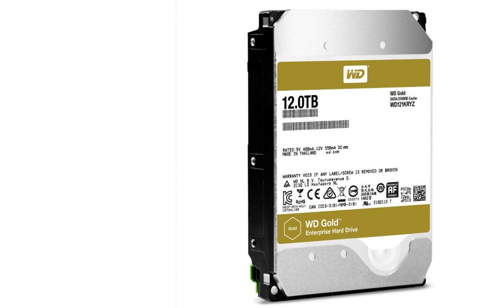 Western Digital ships 12TB WD Gold hard drives to meet growing capacity ...