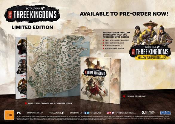 Total War: Three Kingdoms Release Date, Early Adopter Bonus & Limited ...