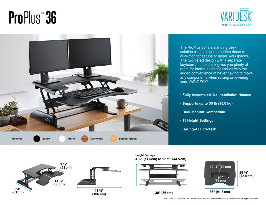 Varidesk ProPlus 36 Standing Desk Review - Impulse Gamer