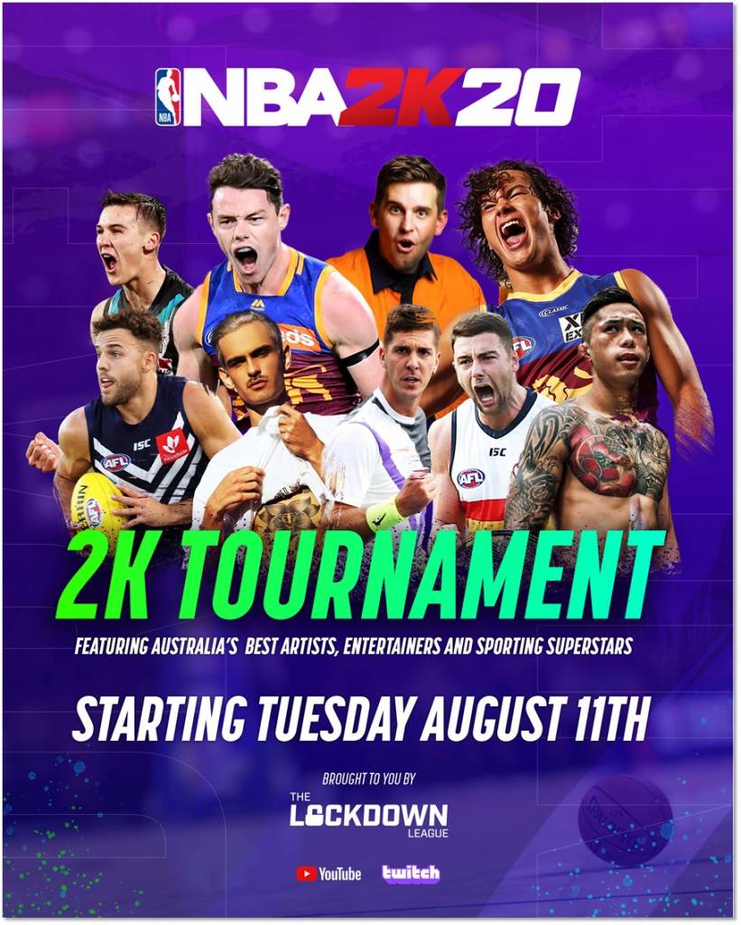 NBA 2K20 - Aussie Sports Stars go head to head in The Lockdown League ...