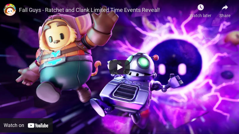 Teleport into Fall Guys x Ratchet and Clank Limited Time Events ...