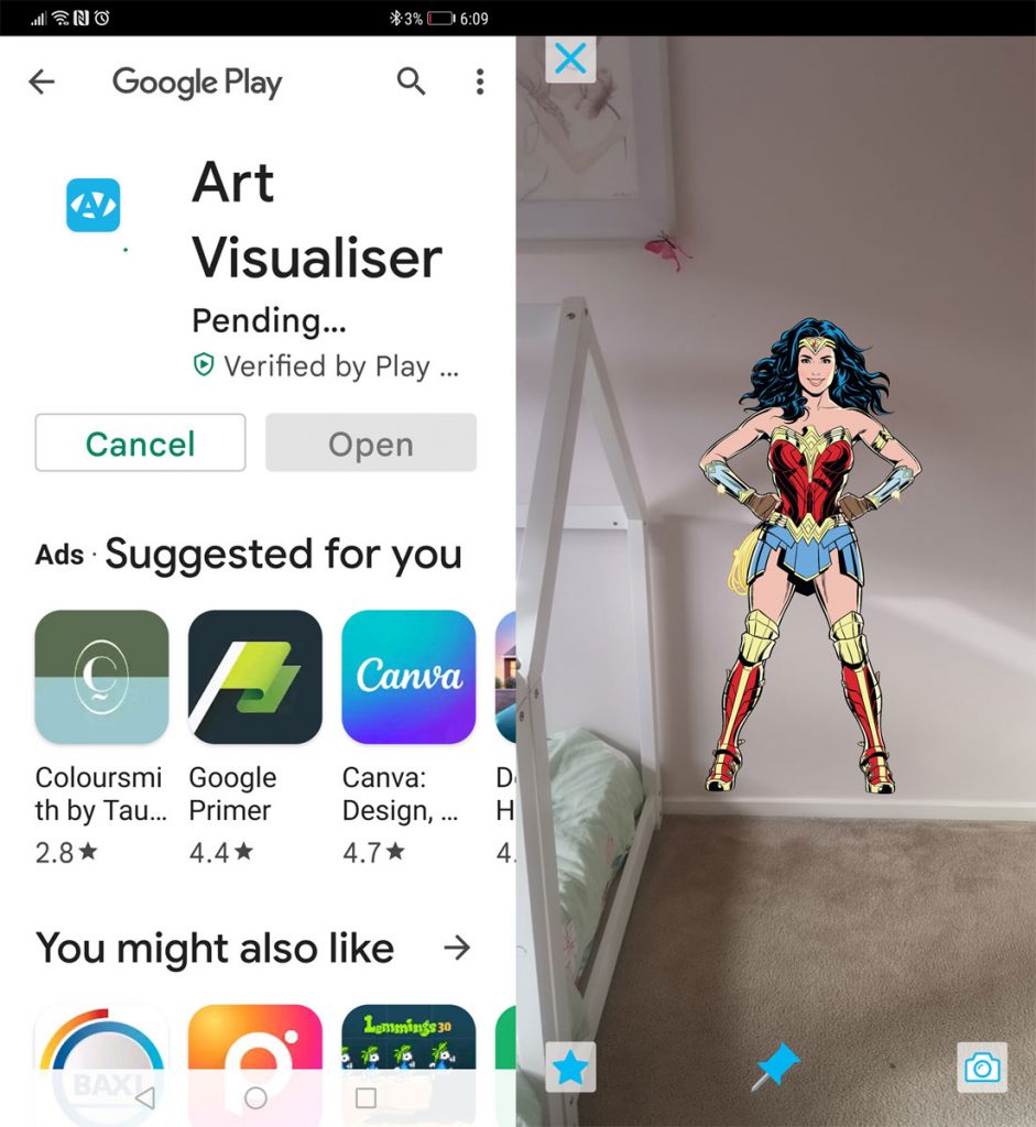 Kismet Decals Review #WW84 Hero Pose 1 Licensed Wall Sticker ...