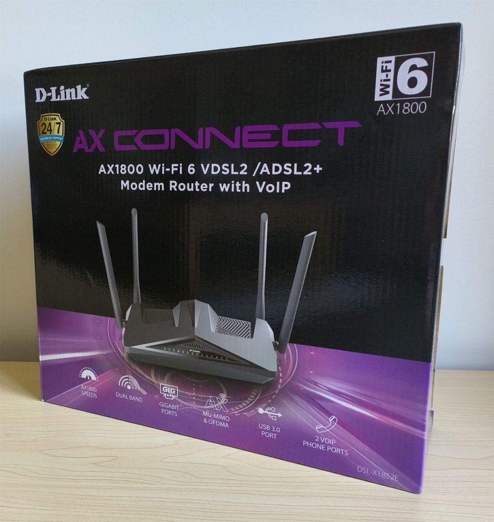 D-Link AX Connect AX1800 Review (Wi-Fi 6 VSDL2 / ADSL2+ Modem Router ...