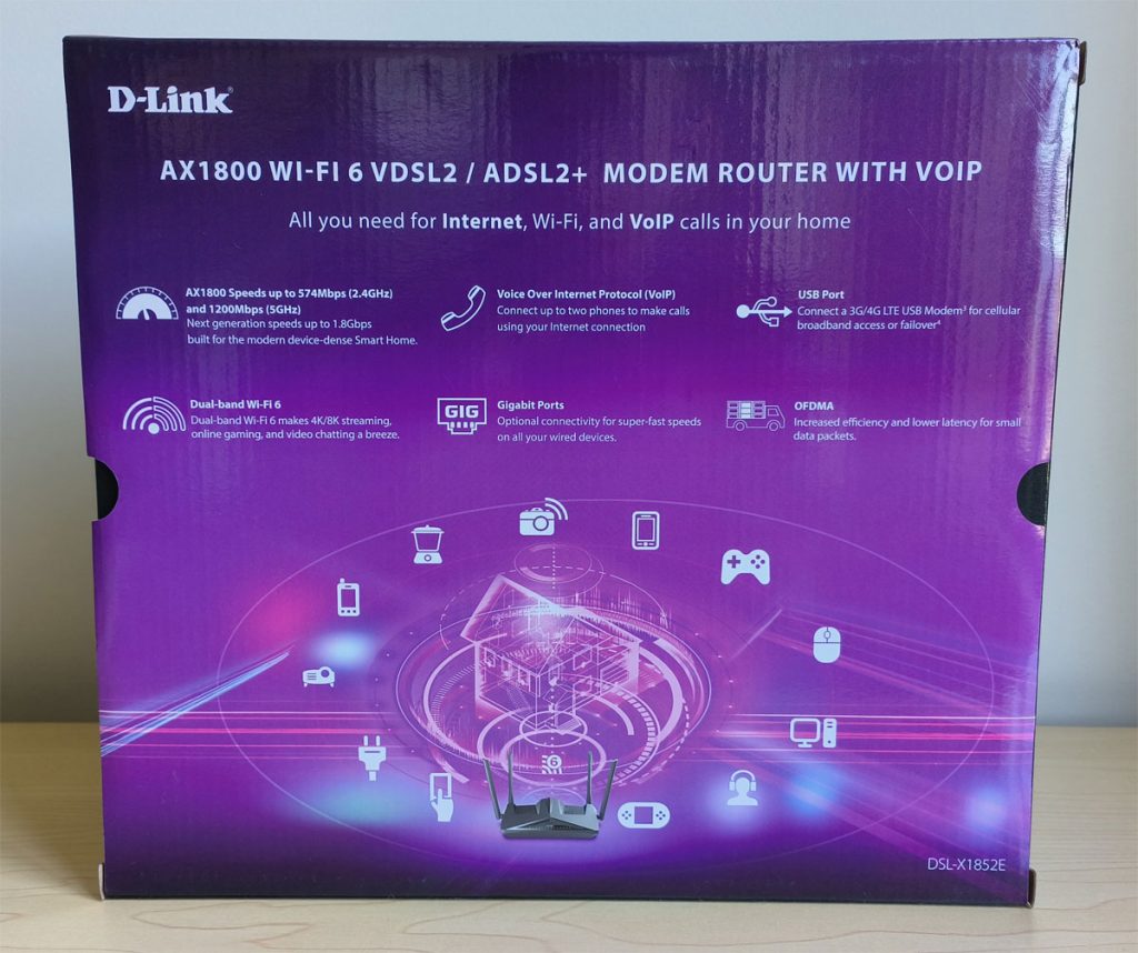 D-Link AX Connect AX1800 Review (Wi-Fi 6 VSDL2 / ADSL2+ Modem Router ...