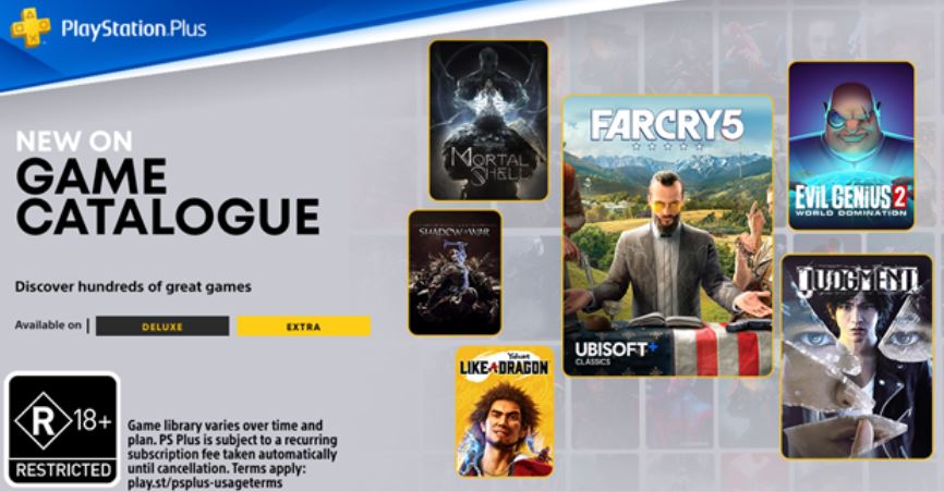 PlayStation Plus Game Catalogue lineup for December: Far Cry 5 ...