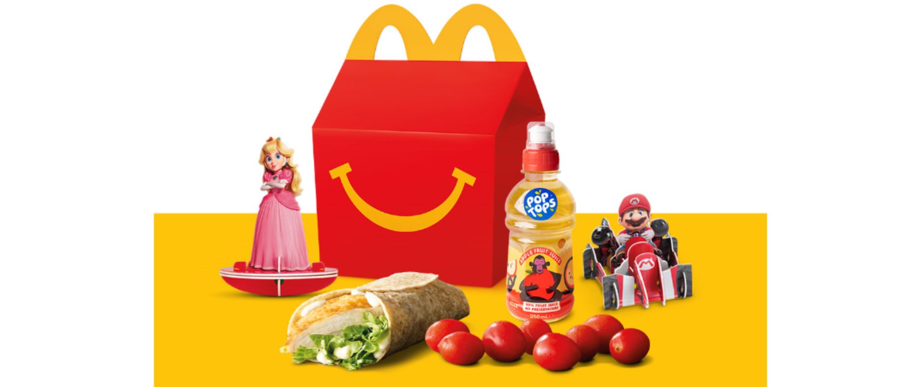 Macca’s launches The Super Mario Bros. Movie Happy Meal toys made from ...
