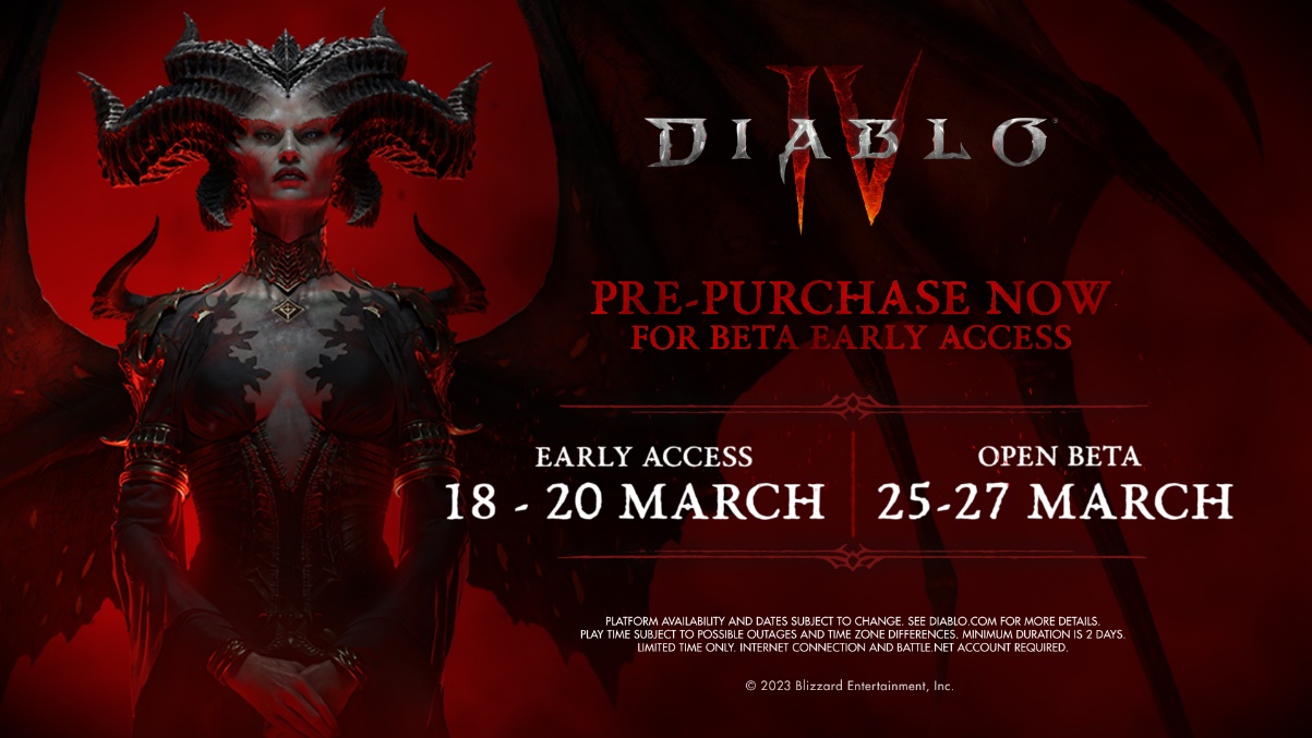 Diablo IV In-Game Cinematic Reveal and Open Beta Dates Announced ...