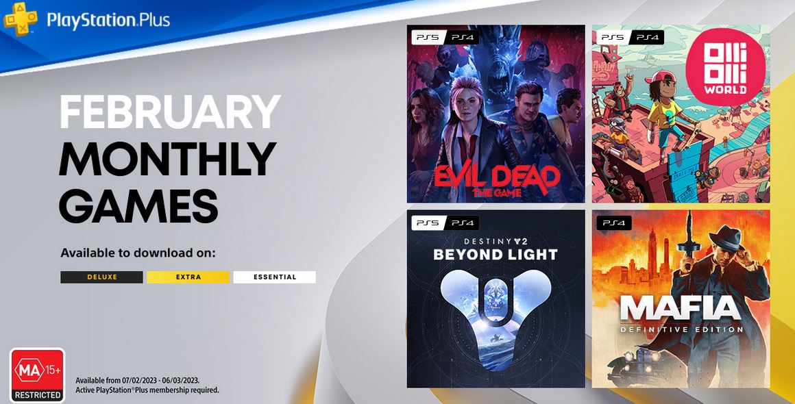 PlayStation Plus Monthly Games for February: Evil Dead: The Game ...