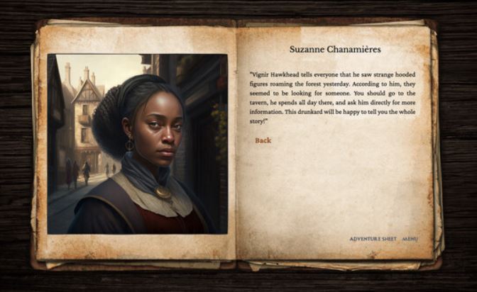 The Secret of Darkwoods - Free Open-world illustrated text-based RPG ...