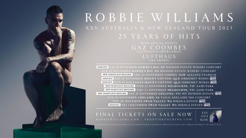 Robbie Williams announces Gaz Coombes as special guest on all ...