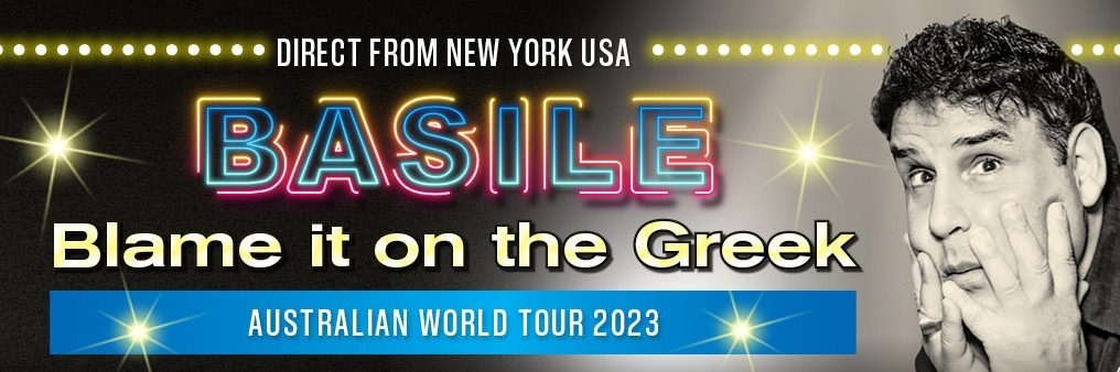 Greek American Comedian BASILE is heading to Australian Stages ...