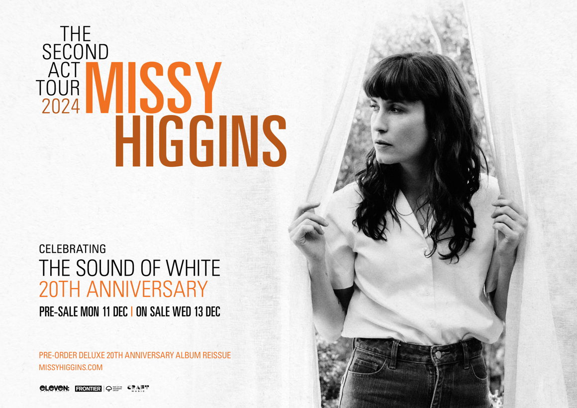 Missy Higgins announces "The Second Act Tour" celebrating The Sound of White 20th Anniversary ...