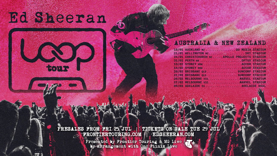ED SHEERAN: GLOBAL SUPERSTAR RETURNS TO AUSTRALIA + NEW ZEALAND THIS ...