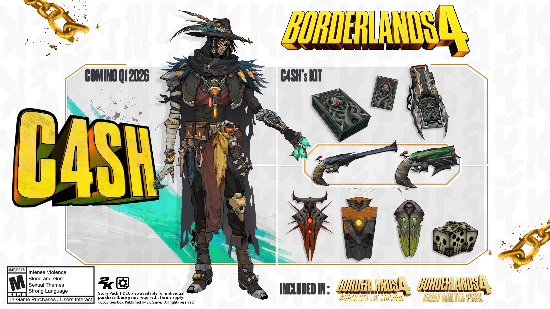 Meet the New Vault Hunter, C4SH, coming to Borderlands 4 - Impulse Gamer