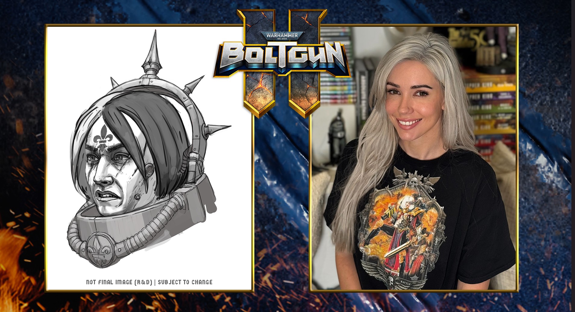Voice Actor Reveal for Warhammer 40,00: Boltgun 2 ... Alanah Pearce ...